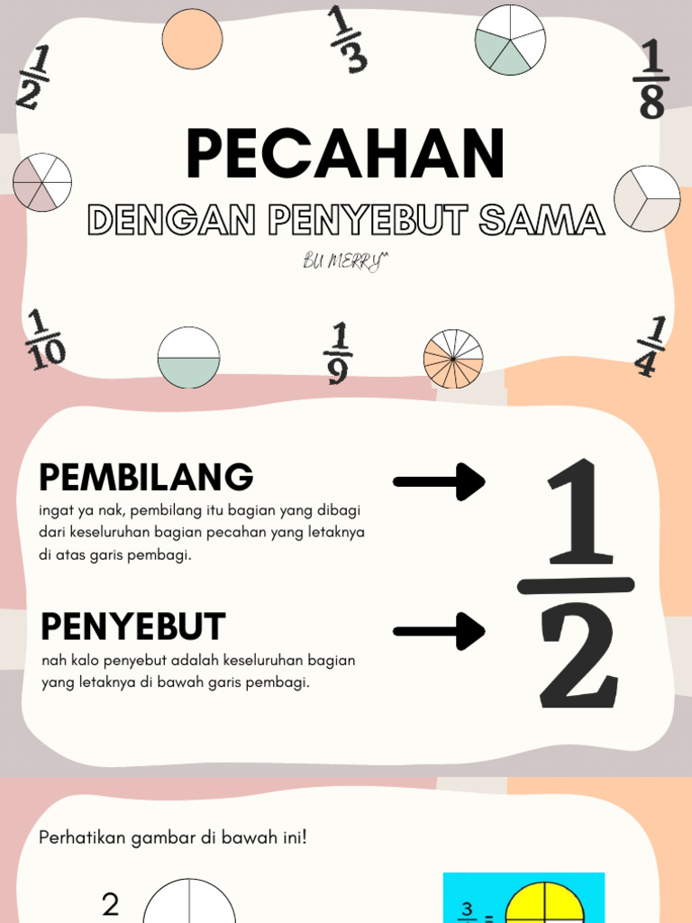 Pecahan Dengan Penyebut Sama | PDF