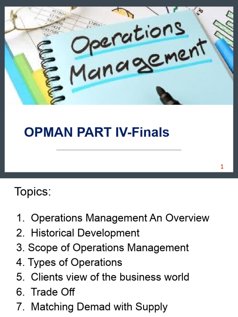 OPMAN Part IV | PDF | Product (Business) | Utility
