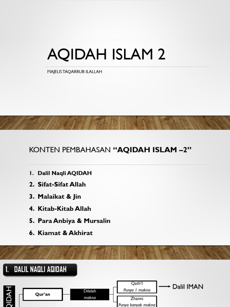 Aqidah Islam 2 | PDF | Agama & Spiritualitas