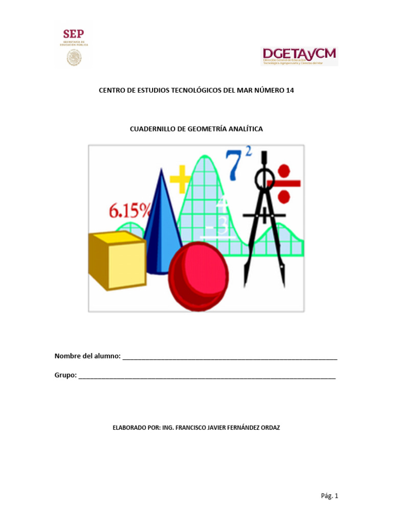 Cuadernillo de Ejercicios Geo Analítica | PDF