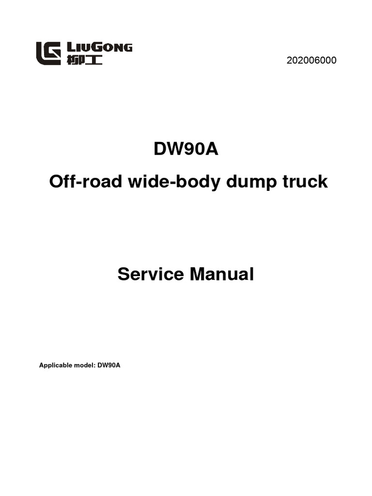 DW90A (Weichai T3) Service Manual 202006000-EN | PDF | Truck | Screw