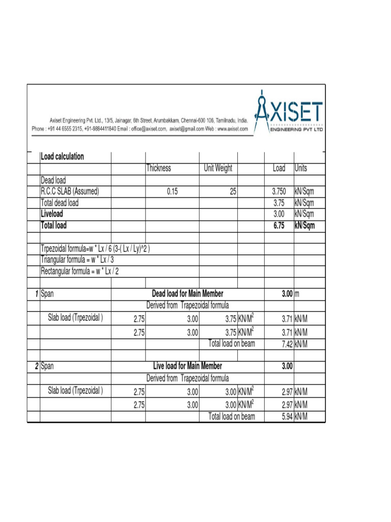 1.load Calculation | PDF | Applied And Interdisciplinary Physics ...