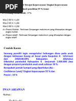 RUMUS LEMESHOW Untuk P Diketahui Dan P Tidak Diketahui | PDF