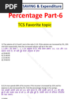 Percentages-CAT-Previous Year Questions | PDF