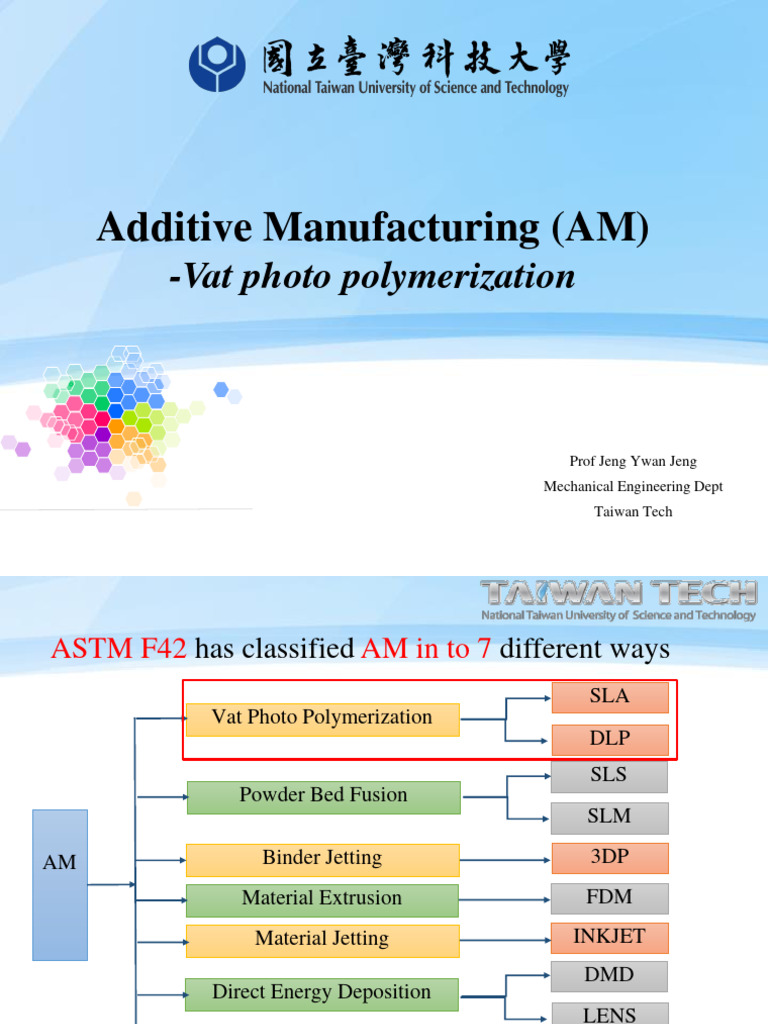 2.1. Prof Jeng Lecture - SLA& DLP | PDF | Polymerization | Epoxy