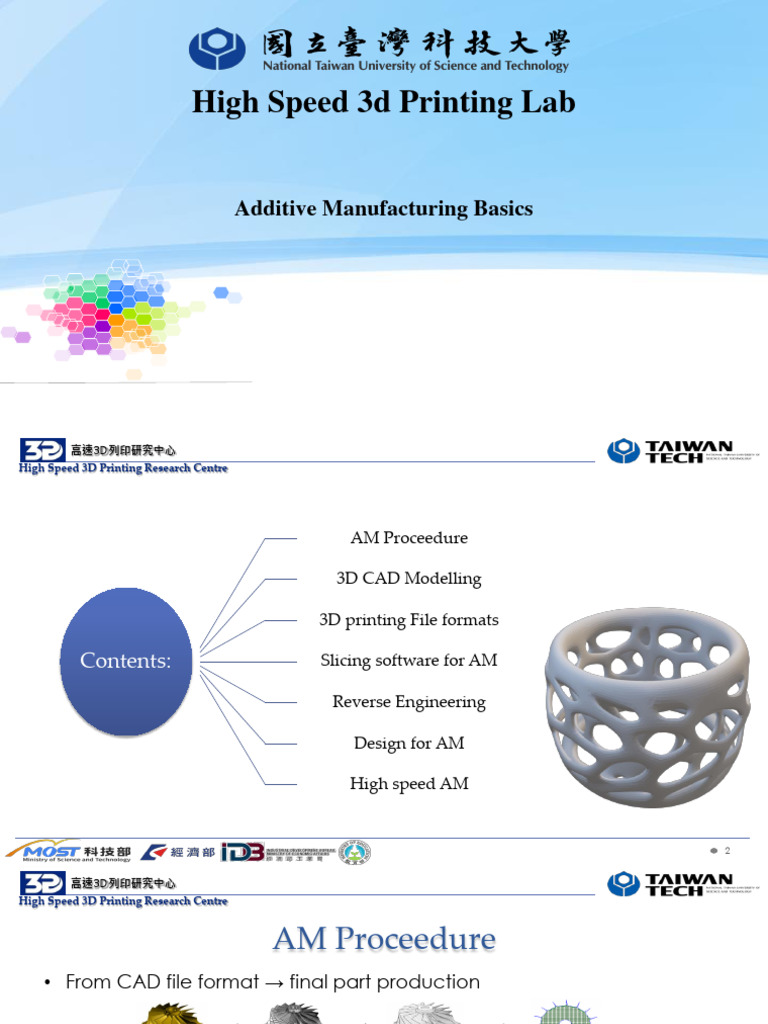 AM Basics Process - For Teaching | PDF | 3 D Modeling | 3 D Printing