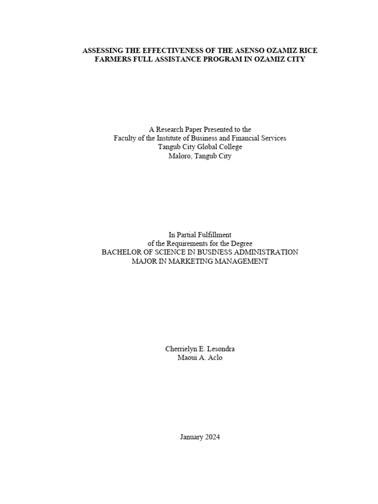 Lesondra Edited Final | PDF | Agricultural Subsidy | Agriculture