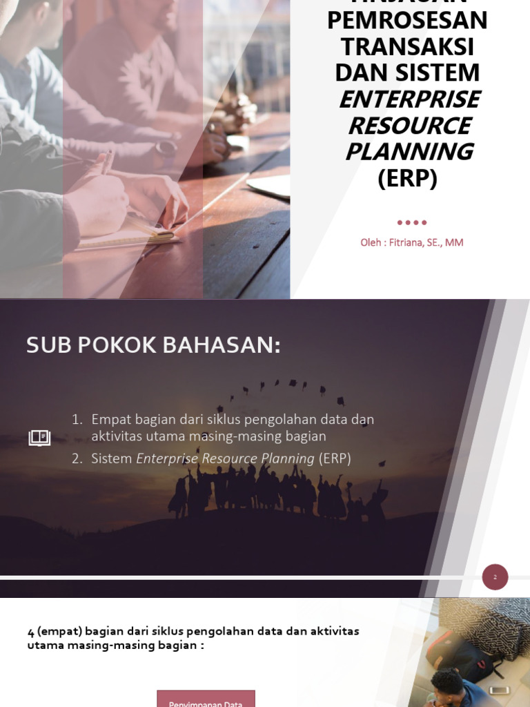 Pemrosesan Transaksi Dan ERP | PDF | Bisnis | Komputer