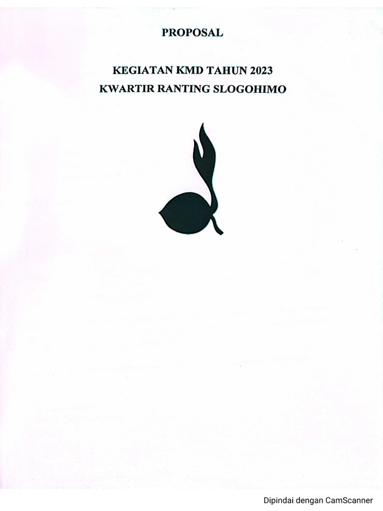 Proposal KMD Kwarran Slogohimo | PDF