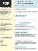 Modul Ajar Matematika Kelas 4, Pigtogram Dan Diagram Batang | PDF