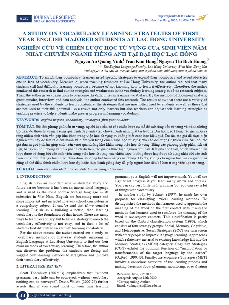 Lac Hong First Year | PDF