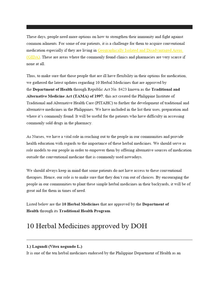 Doh Approved | PDF | Medicine | Clinical Medicine