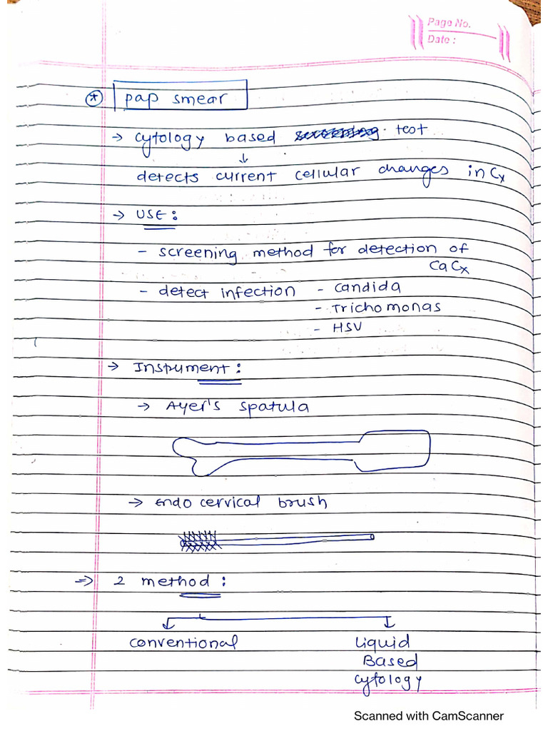 Pap Smear Technique For Gynecology | PDF