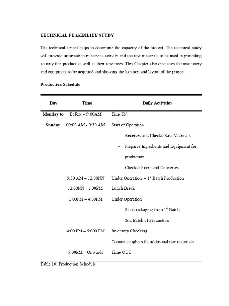 Iii. Technical Feasibility Study | PDF | Soy Sauce | Inventory