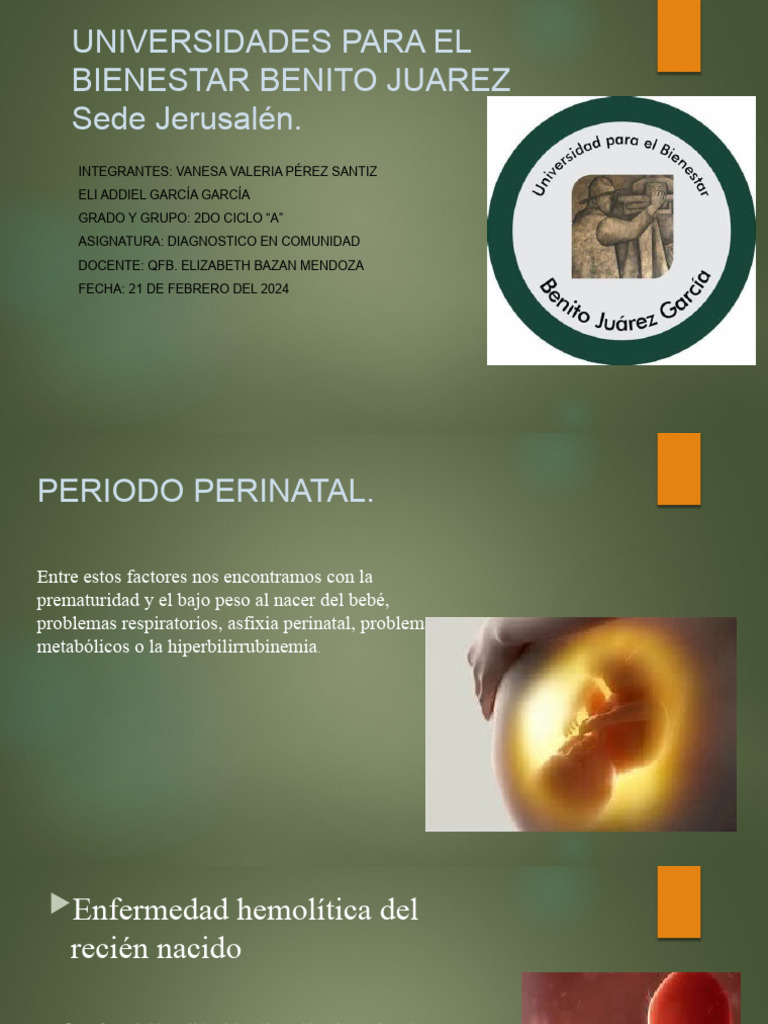 Periodo Perinatal y Neonatal | PDF | Parto prematuro | Medicina CLINICA