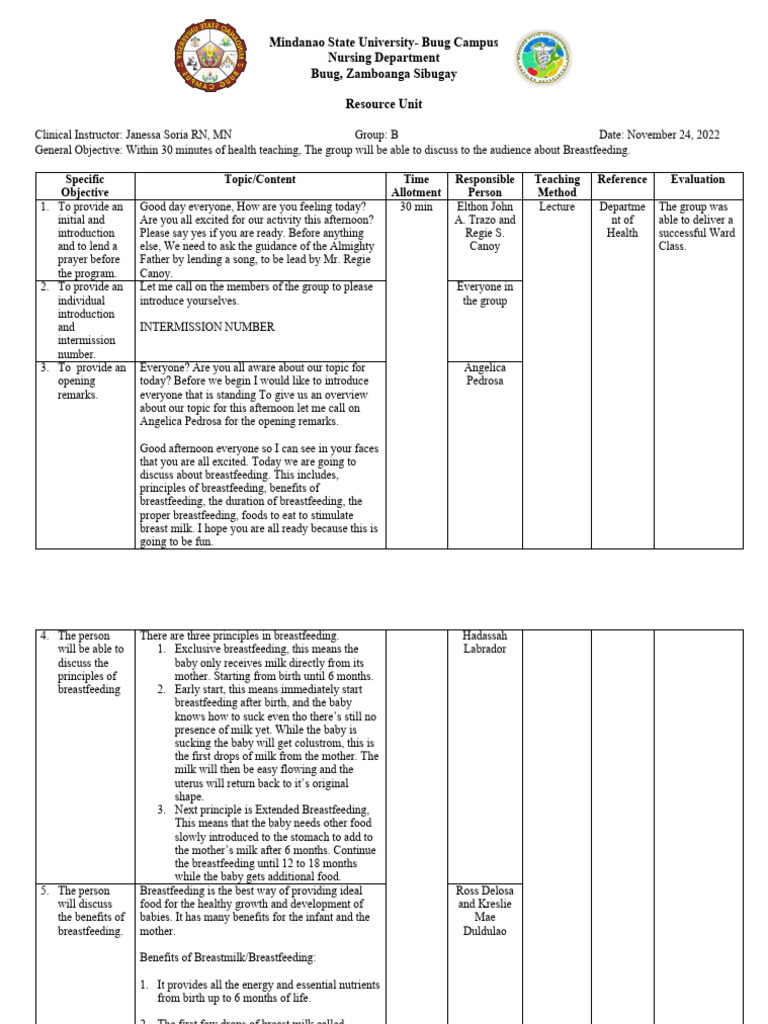 Ob Ward Class | PDF | Breast Milk | Breastfeeding