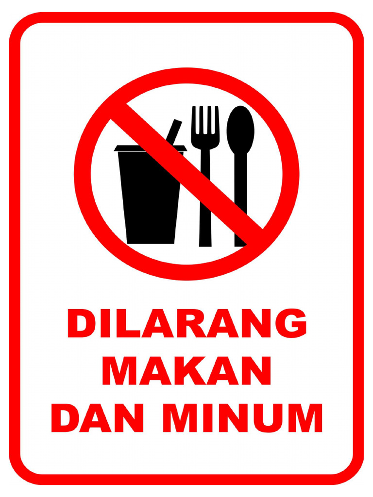 Dilarang Makan Dan Minum | PDF Dilarang Makan Dan Minum | PDF