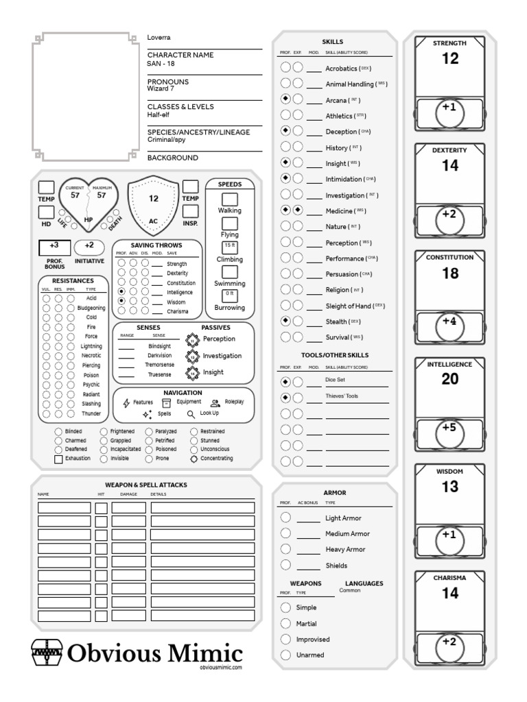 Loverra | PDF | D20 System | Role Playing Games