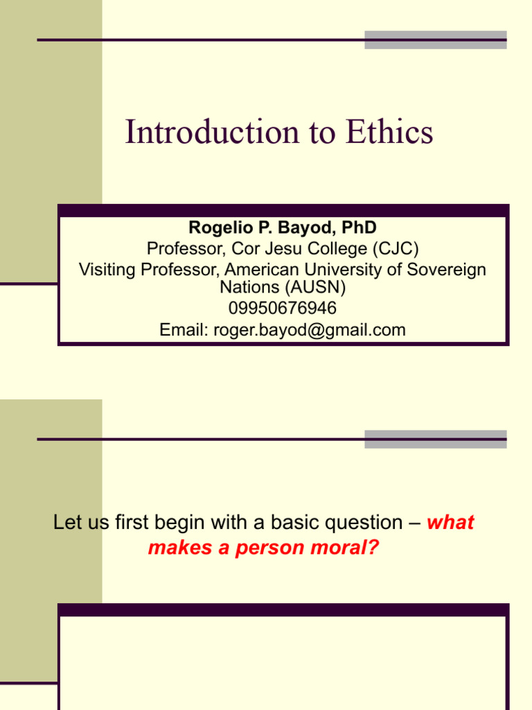 Understanding Ethics and Morality | PDF | Morality | Reason