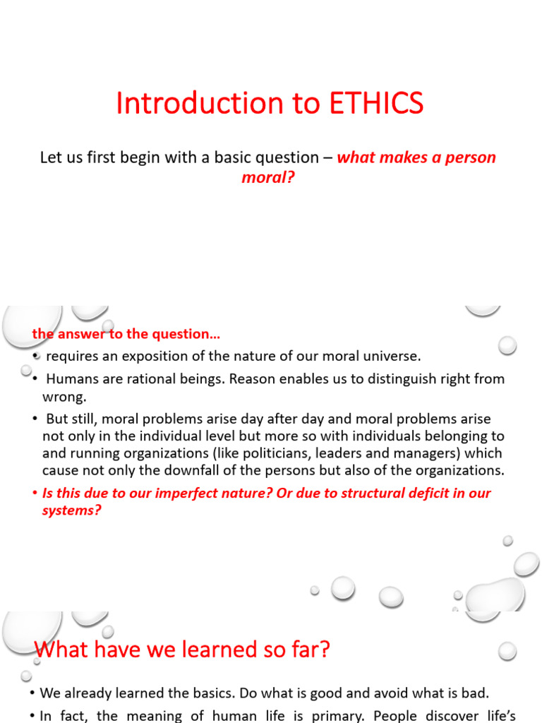 General Introduction To Ethics Class | PDF | John Rawls | Motivation