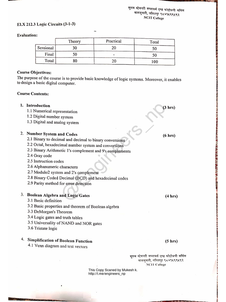 Logic Circuit (LC) | PDF