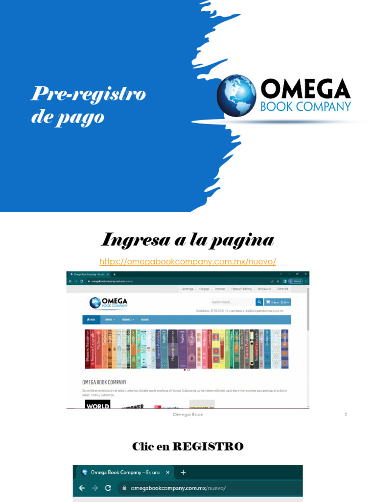 Tutorial Pre Registro Omegabook | PDF | Informática