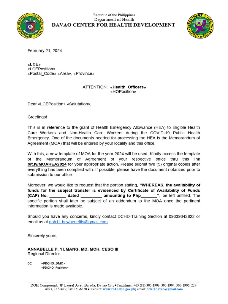 MOA-HEA-comm-draft-2024 | PDF