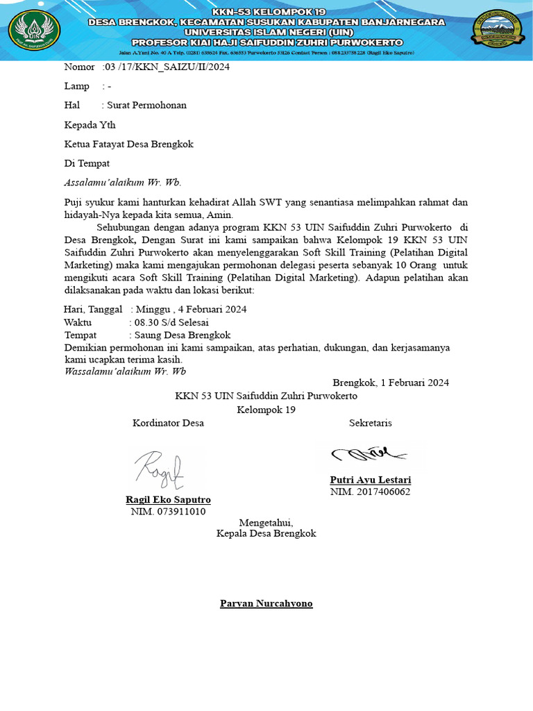 Surat Surat Digital Marketing | PDF