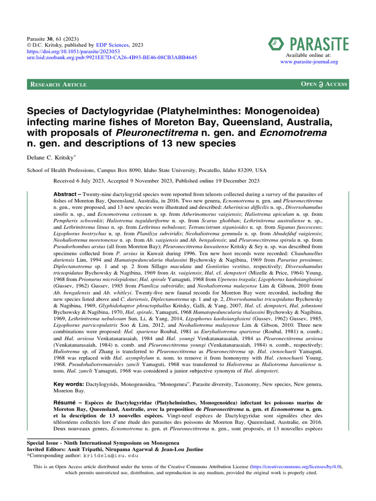 Parasite 230096 | PDF