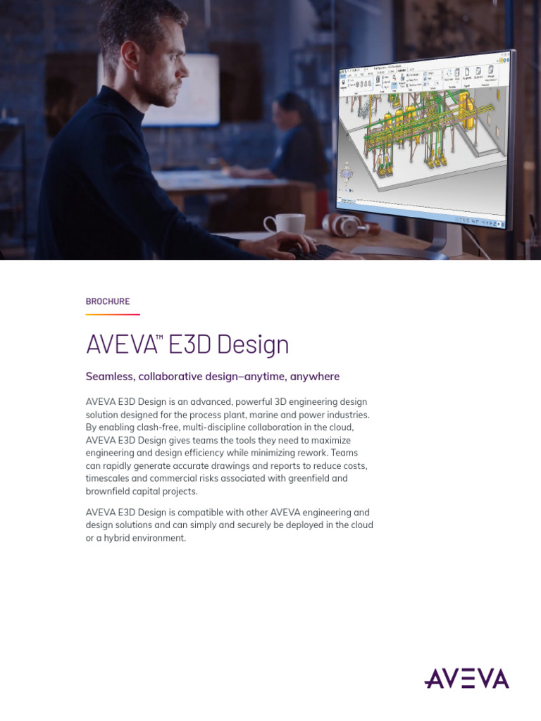 Brochure AVEVA E3DDesign 24-01 | Download Free PDF | Cloud Computing | Engineering