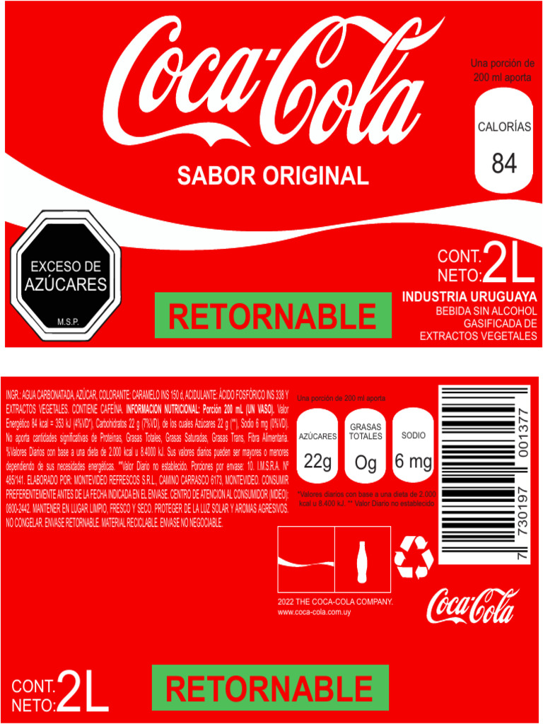 Coca Cola Etiqueta 231103 155853 | PDF | Etiqueta de información ...