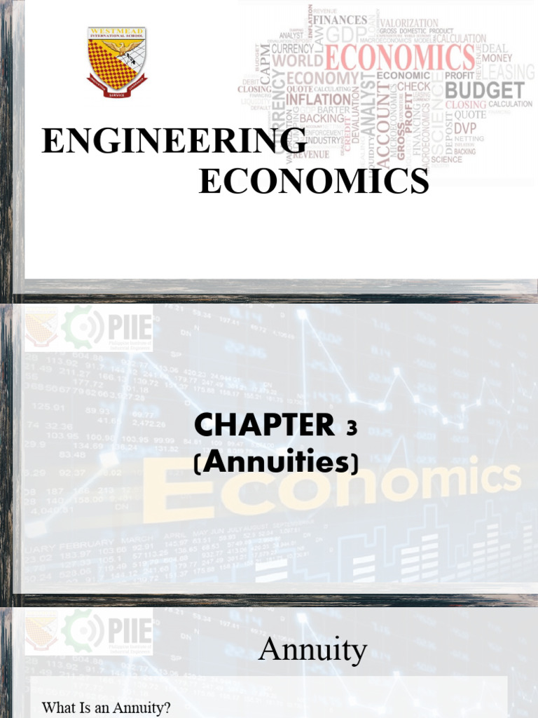 Eng. Econ Chapter 3 Annuity | PDF | Life Annuity | Present Value