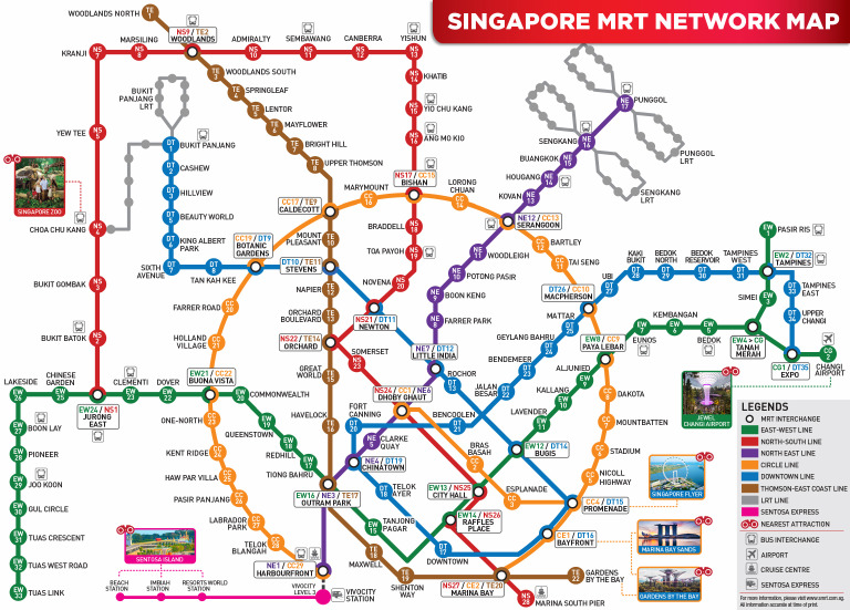 Online MRT Network Map 2023 | PDF