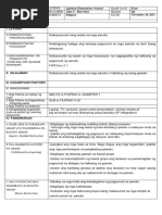 COT Q2 DLP FILIPINO 6 Naibabahagi Ang Isang Pangyayaring Nasaksihan | PDF | Learning | Cognition