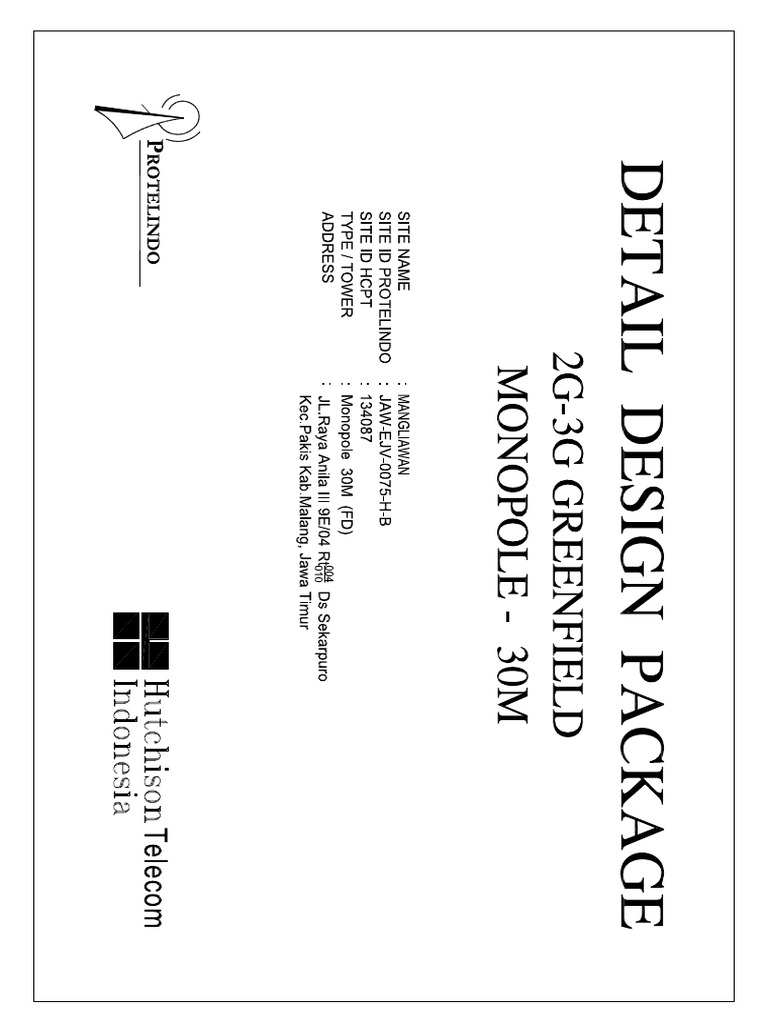 Contoh Drawing As Plan - Monopol | PDF