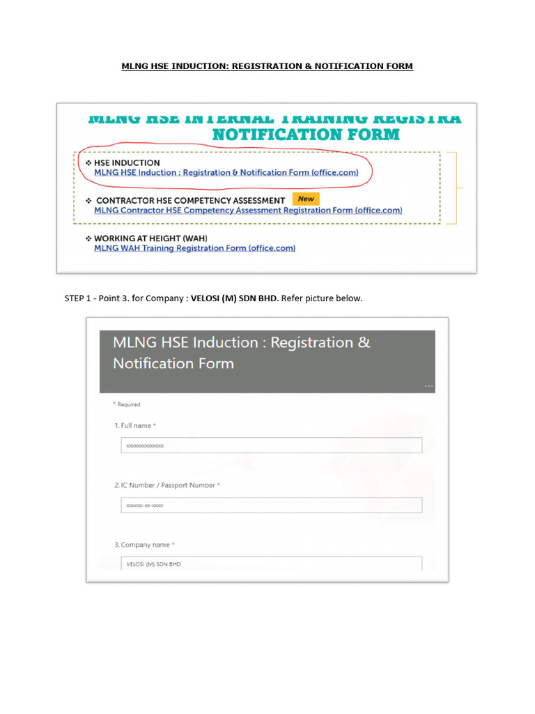 MLNG Hse Induction Guidelines | PDF