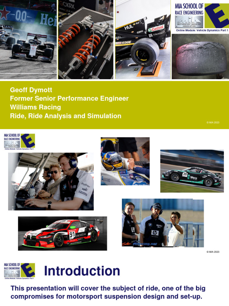 MIA - Ride Modelling - Geoff Dymott | PDF | Auto Racing | Valve