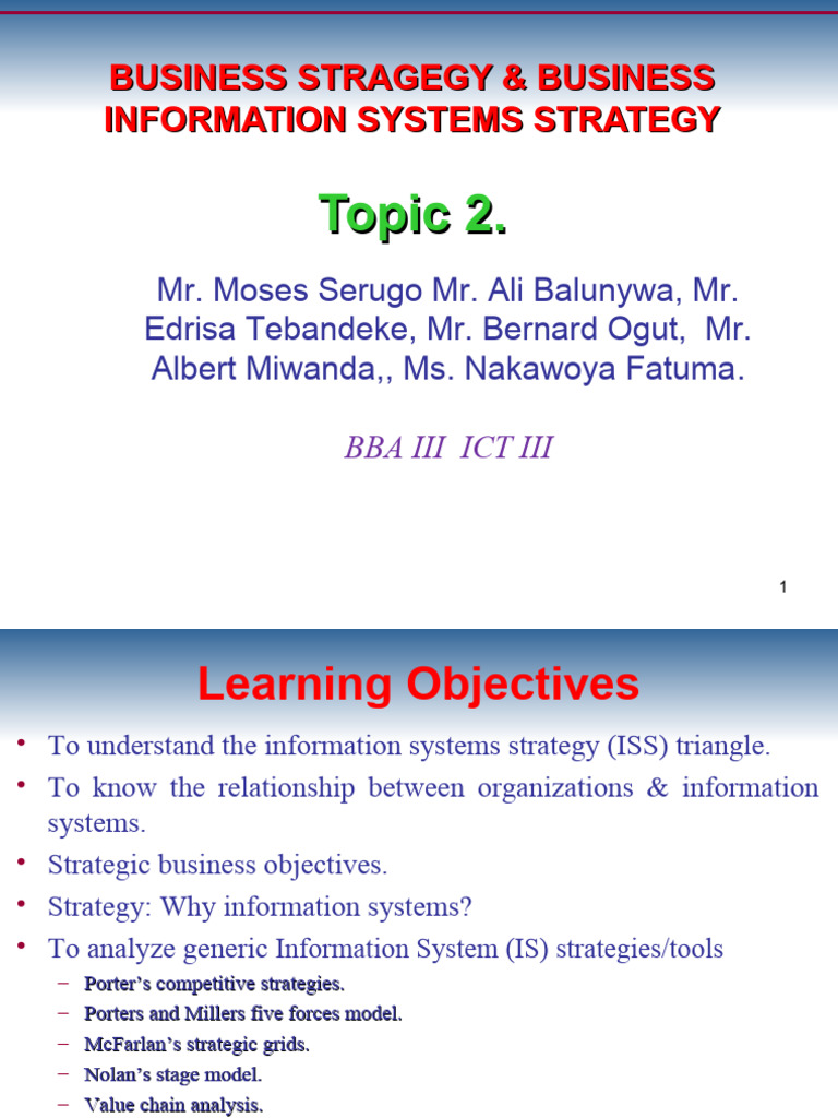 Topic 02 Part 1 Business Is Strategy | PDF | Strategic Management | Competitive Advantage