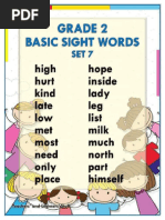 Basic Sight Words Grade 1 | PDF