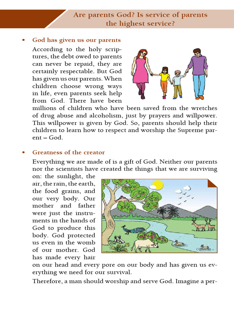 Parents God | PDF | God | Religious Belief And Doctrine