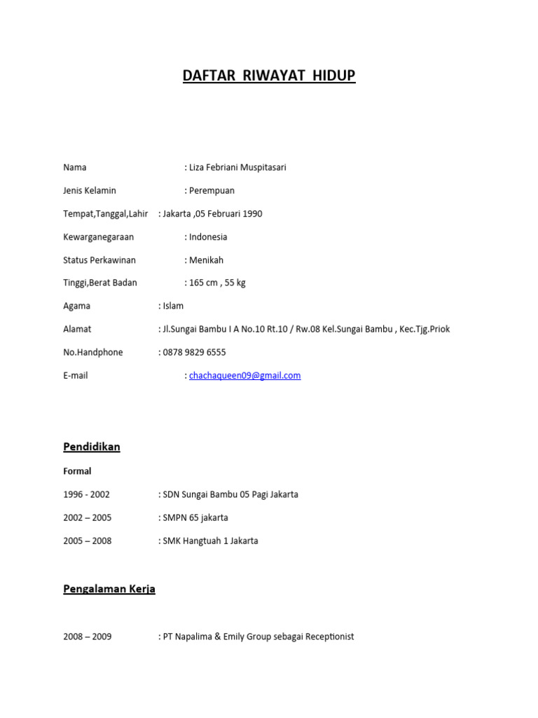CV Liza Febriani Muspitasari | PDF