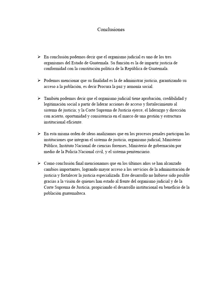 Conclusiones | PDF