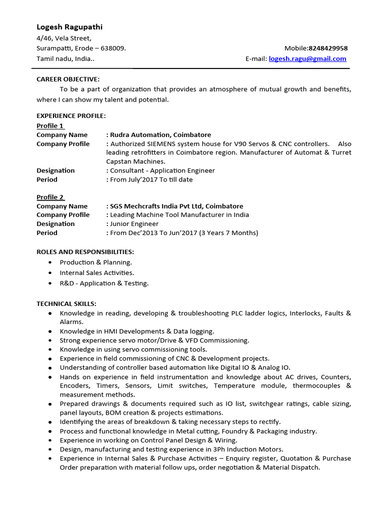 Logesh Ragupathi | PDF | Numerical Control | Programmable Logic Controller