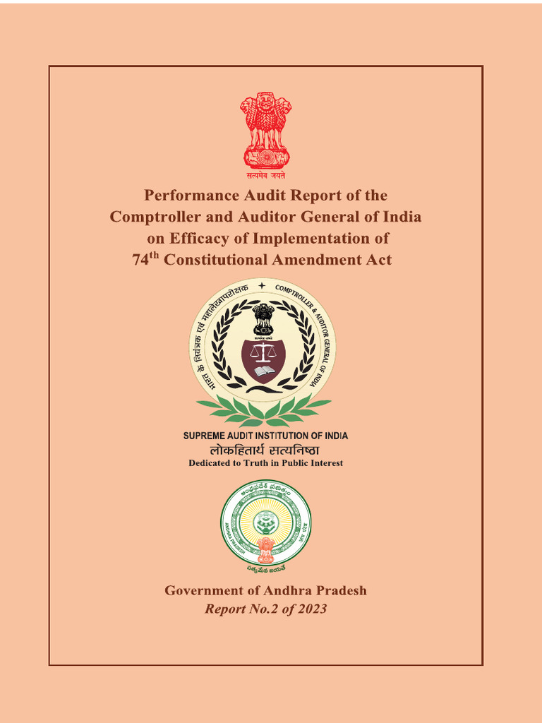 Report 2 of 2023 Performance Audit Report of The Comptroller and ...