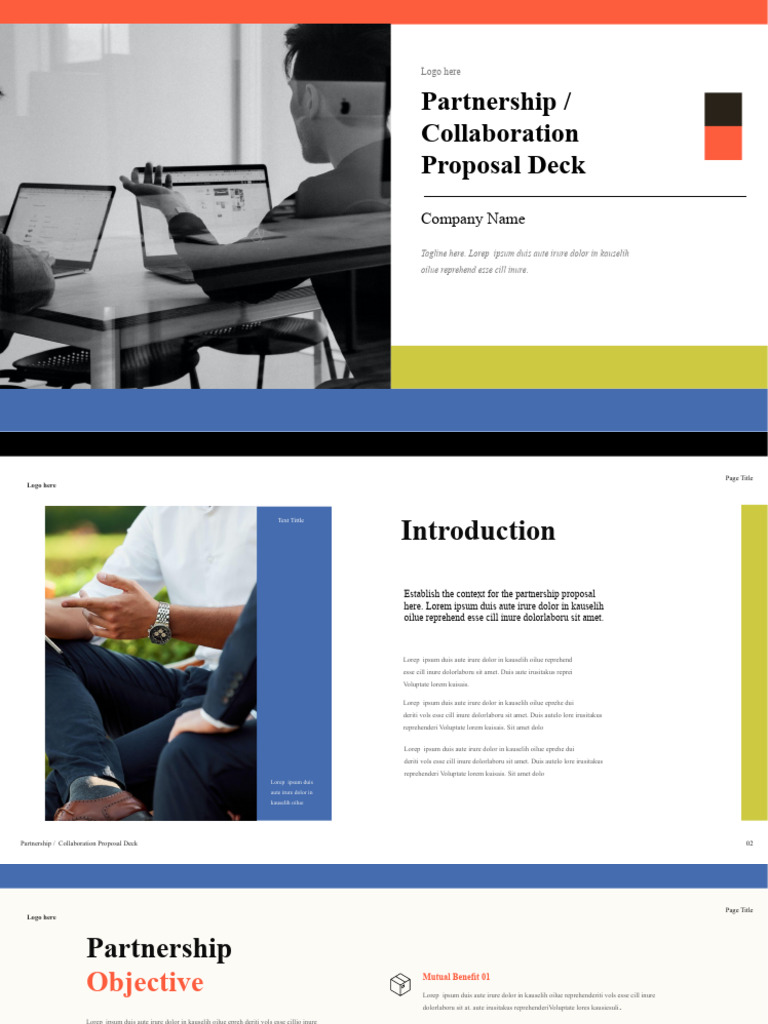 Partnership - Collaboration Proposal Deck | PDF | Tullii