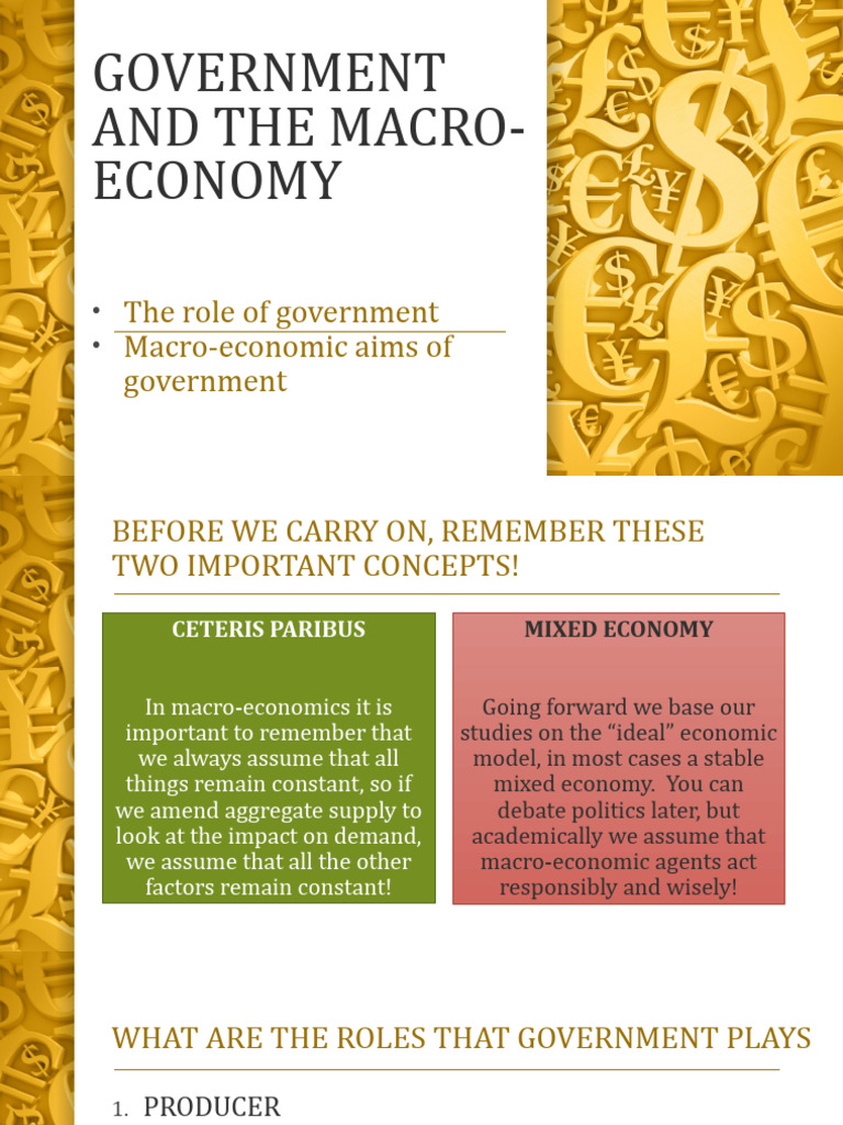 Government Role in Economy | PDF