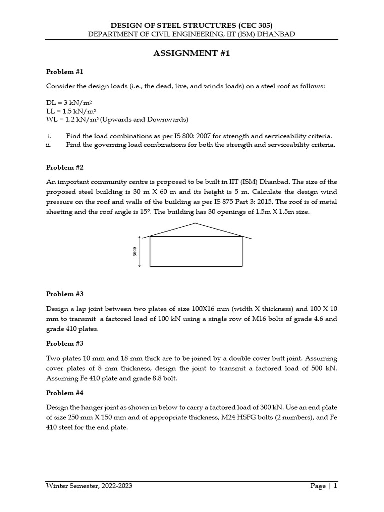 DSS Assignment - 1 | Download Free PDF | Mechanical Engineering | Building Engineering