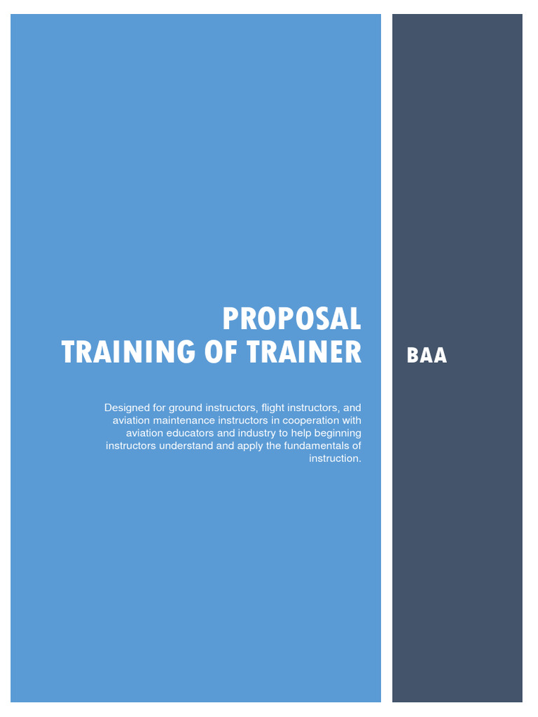 Contoh Proposal Training of Trainer | PDF
