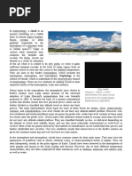 Igcse Geography Types of Clouds | PDF