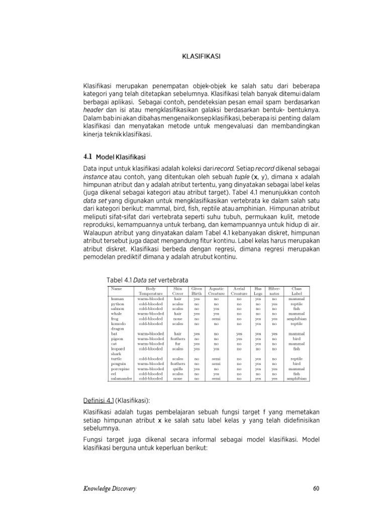 Materi Klasifikasi | PDF